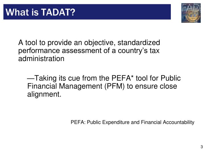 PPT - Tax Administration Diagnostic Assessment Tool Paul Martens on ...
