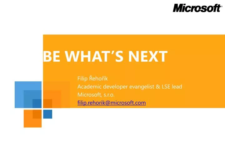 PPT - Be what ’s next PowerPoint Presentation, free download - ID:5046080