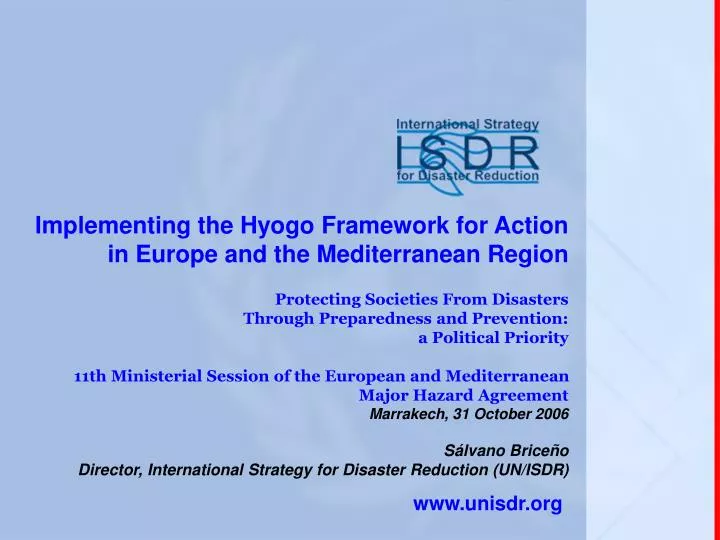 PPT - unisdr PowerPoint Presentation, free download - ID:5046558