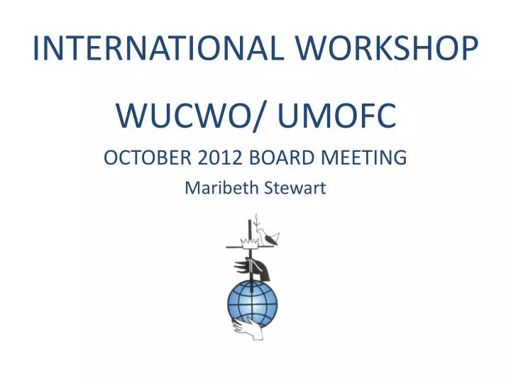 PPT - INTERNATIONAL WORKSHOP PowerPoint Presentation, free download ...