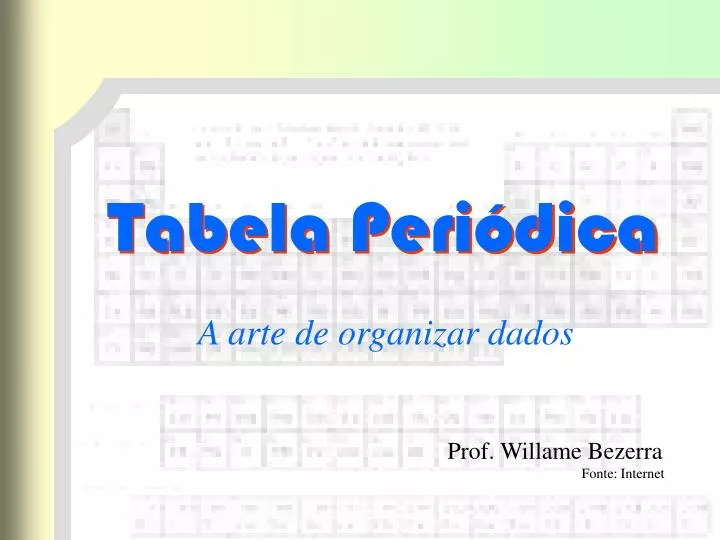 PPT - Tabela Periódica PowerPoint Presentation, free download - ID:5047365