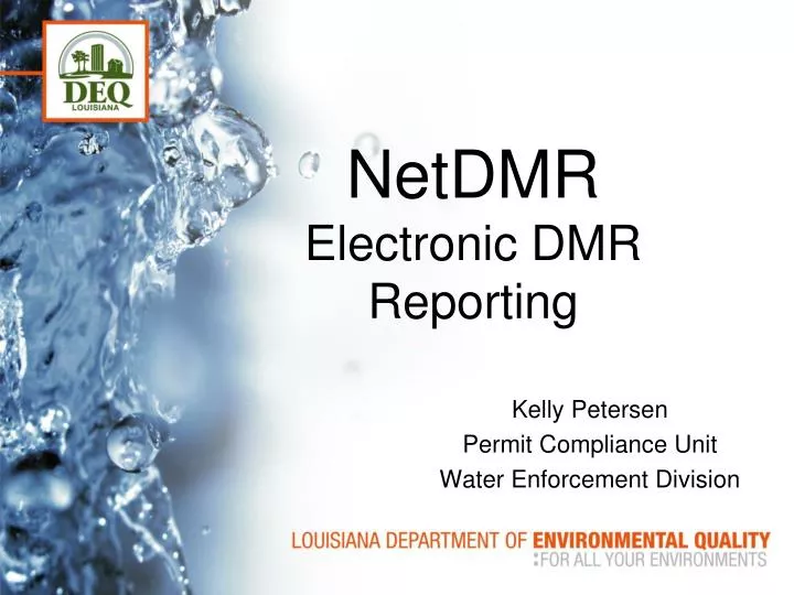 PPT - NetDMR Electronic DMR Reporting PowerPoint Presentation, free ...