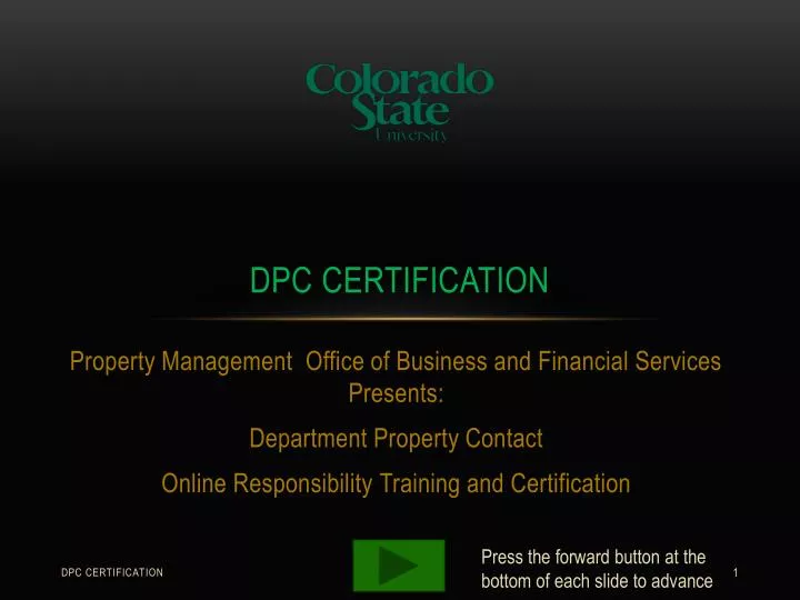PPT - DPC certification PowerPoint Presentation, free download - ID:5051407