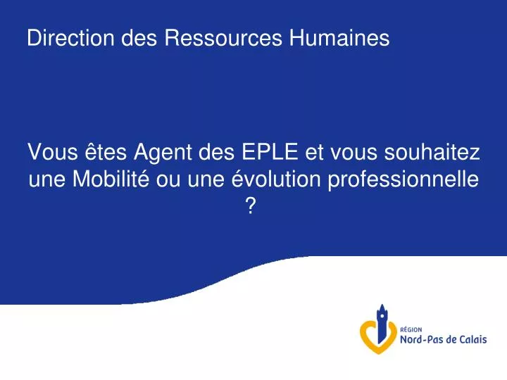 PPT - Direction des Ressources Humaines PowerPoint Presentation, free ...