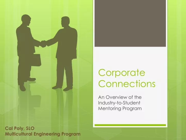 PPT - Corporate Connections PowerPoint Presentation, free download - ID ...