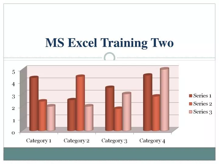 PPT - MS Excel Training Two PowerPoint Presentation, free download - ID ...