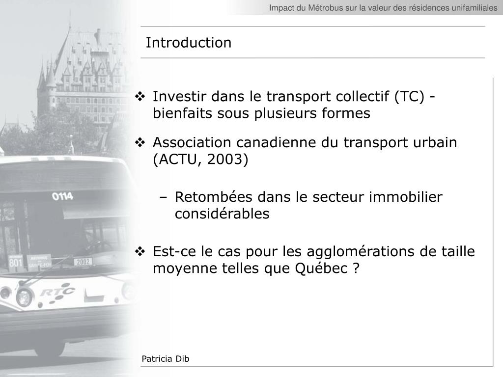PPT - Patricia Dib Direction : Marius Thériault Co-direction : François ...