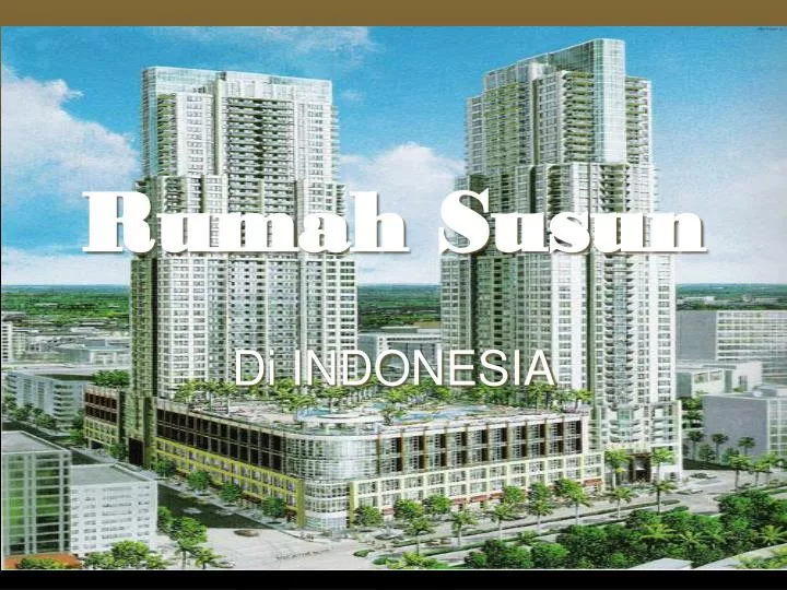 PPT - Rumah Susun PowerPoint Presentation, free download - ID:5057084