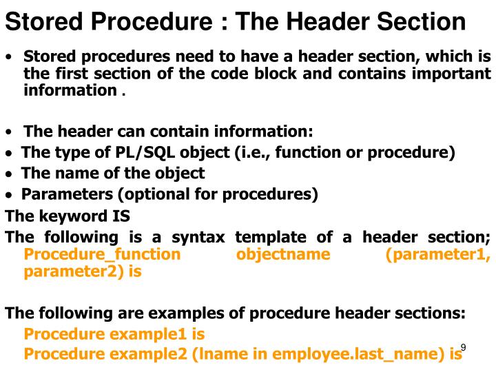 PPT - Oracle stored procedures functions PowerPoint Presentation - ID ...