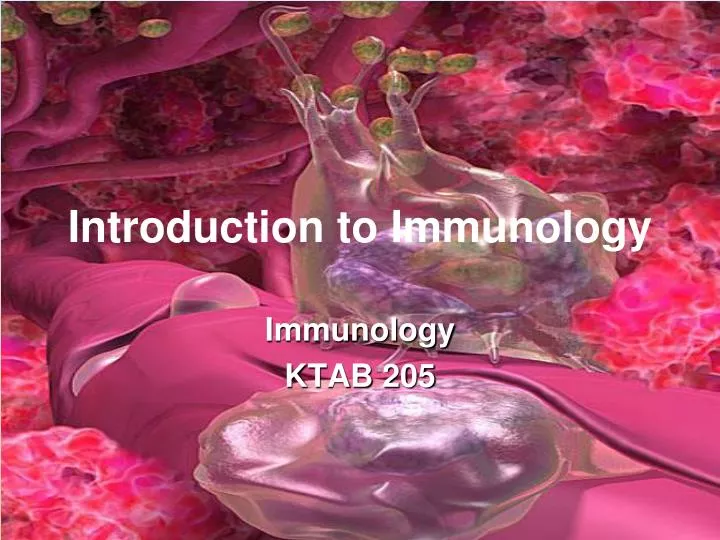 PPT - Introduction to Immunology PowerPoint Presentation, free download ...
