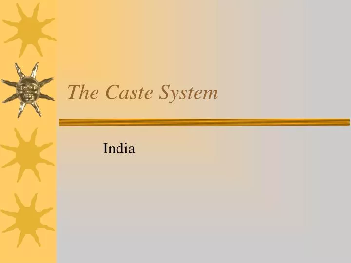 PPT - The Caste System PowerPoint Presentation, free download - ID:5060093
