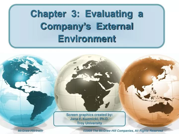PPT - Chapter 3: Evaluating a Company’s External Environment PowerPoint ...