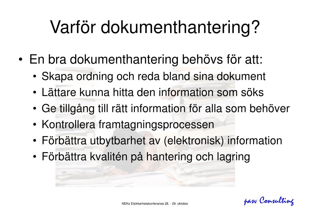 PPT - Dokumentasjon av elektriske anlegg - et nødvendig hjelpemiddel ...