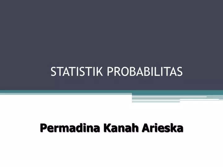 PPT - STATISTIK PROBABILITAS PowerPoint Presentation, free download ...