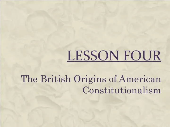 PPT - Lesson Four PowerPoint Presentation, free download - ID:5063405