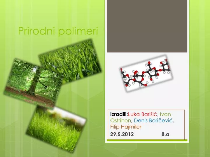 PPT - Prirodni polimeri PowerPoint Presentation, free download - ID:5063763