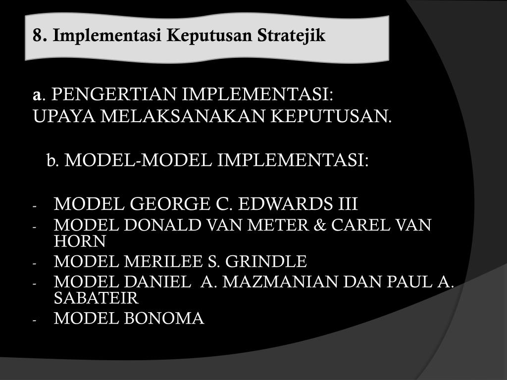 PPT - Pengambilan Keputusan STRATEGIK Muhammad Darwis AM. PowerPoint ...