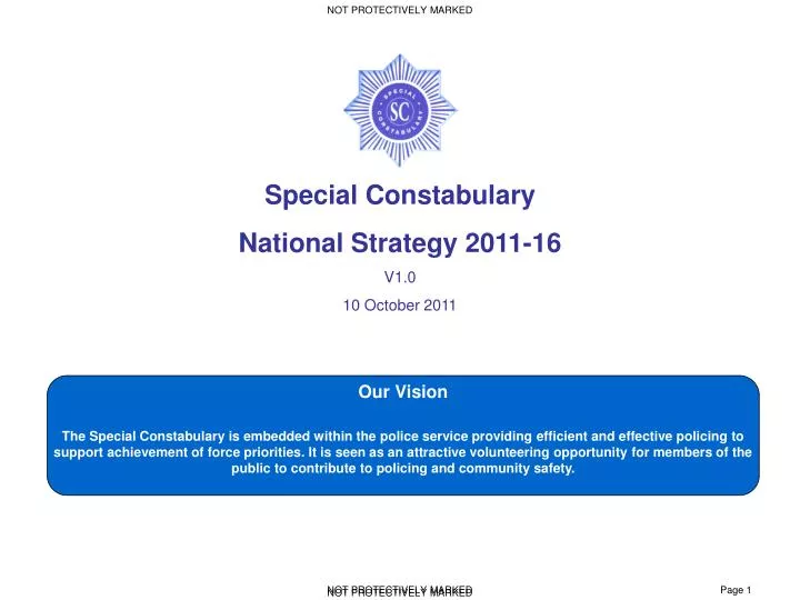 PPT - NOT PROTECTIVELY MARKED PowerPoint Presentation, free download ...