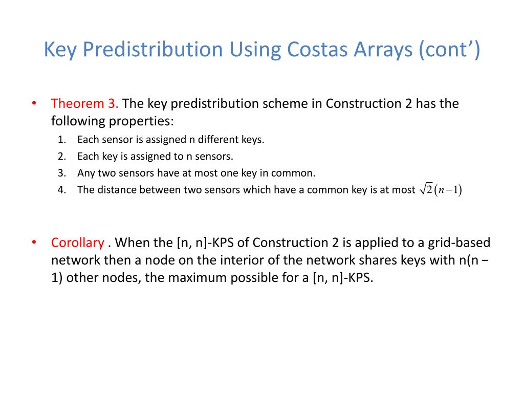 Ppt Efficient Key Predistribution For Grid Based Wireless Sensor Networks Powerpoint