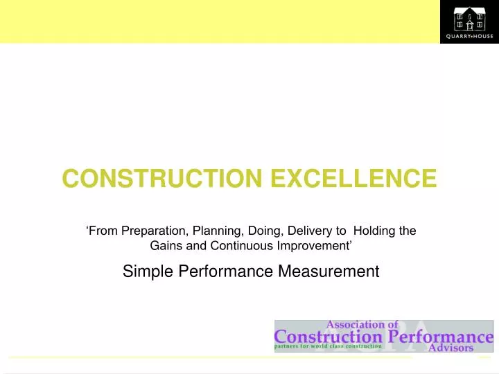 PPT - CONSTRUCTION EXCELLENCE PowerPoint Presentation, free download ...