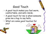 PPT - GOOD TOUCH/BAD TOUCH PowerPoint Presentation - ID:5068315