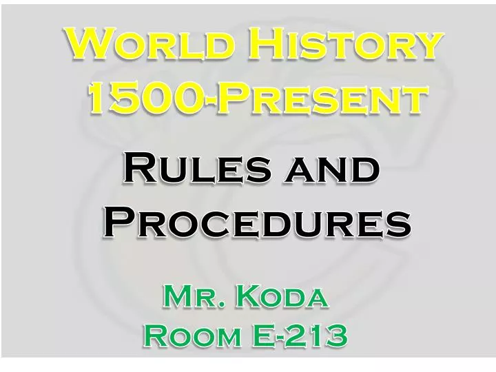 PPT - World History 1500-Present PowerPoint Presentation, free download ...