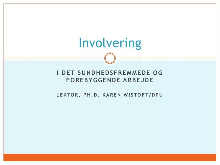 PPT - Involvering PowerPoint Presentation, free download - ID:5070684
