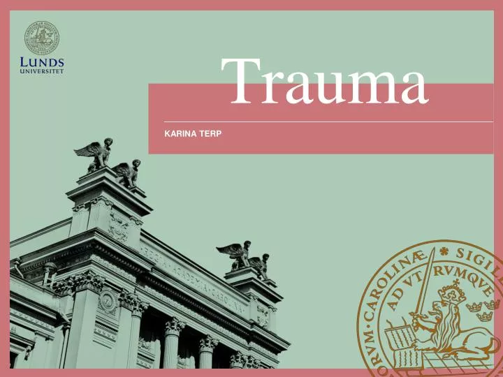 PPT - Trauma PowerPoint Presentation, free download - ID:5071307