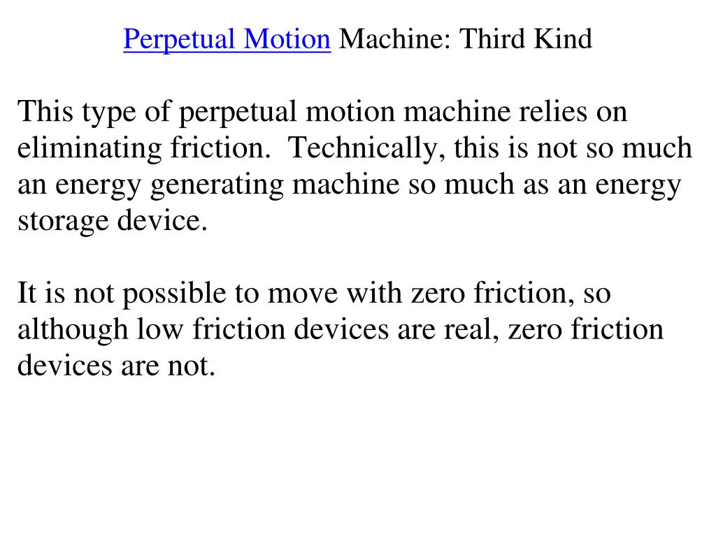 PPT - Special Topic : Perpetual Motion & The Laws of Thermodynamics PowerPoint Presentation - ID ...