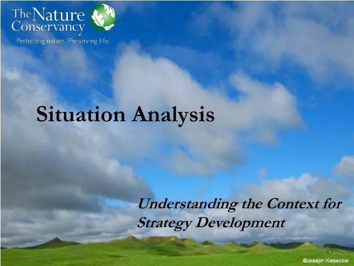 PPT - Situation Analysis PowerPoint Presentation, free download - ID ...