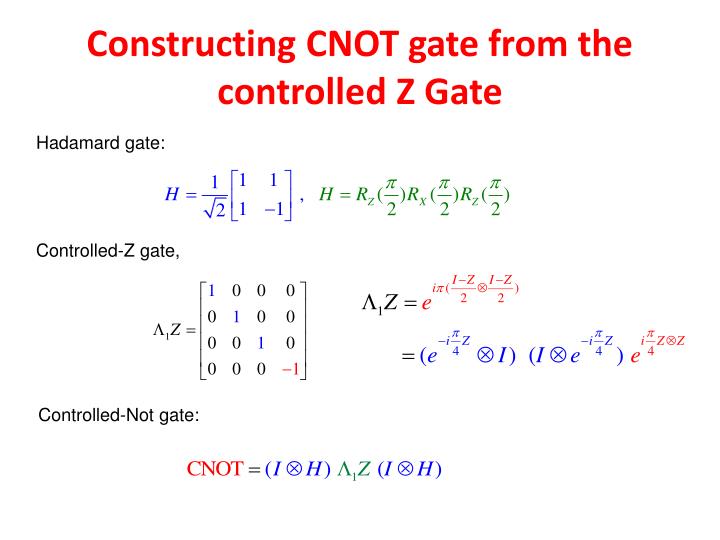 Ppt Optimal Control Of The Quantum Gate Operations For Quantum Computing Powerpoint