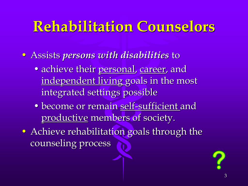 PPT - Career in Rehabilitation Counseling PowerPoint Presentation, free ...