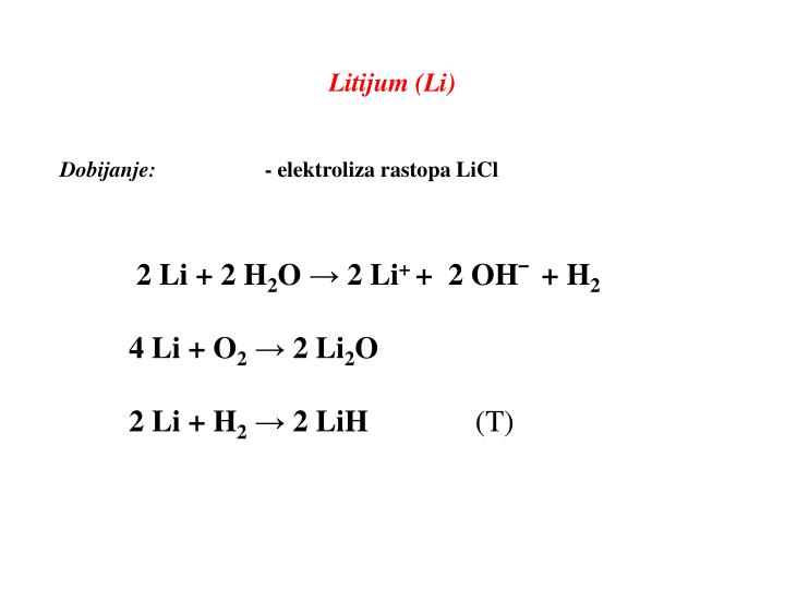 PPT - I grupa (alkalni metali) ns 1 PowerPoint Presentation - ID:5075089