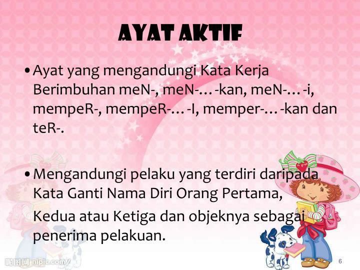 PPT - Ayat Aktif dan Ayat Pasif PowerPoint Presentation - ID:5076520