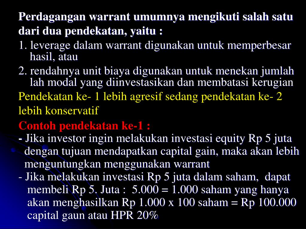 PPT - ANALISA INVESTASI SPEKULATIF PowerPoint Presentation, free ...