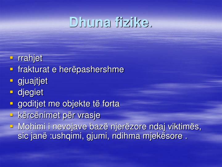 PPT - Dhuna dhe Llojet e saj PowerPoint Presentation - ID:5080647