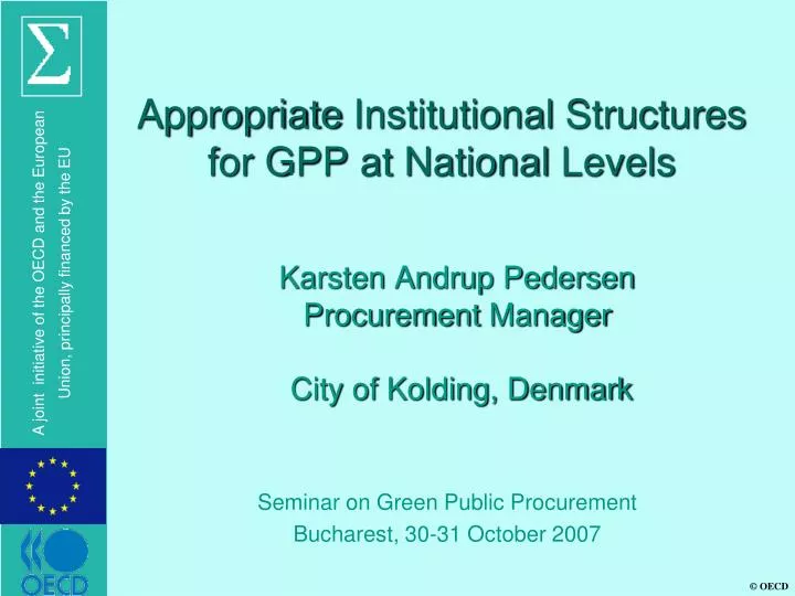 PPT - Appropriate Institutional Structures for GPP at National Levels PowerPoint Presentation ...