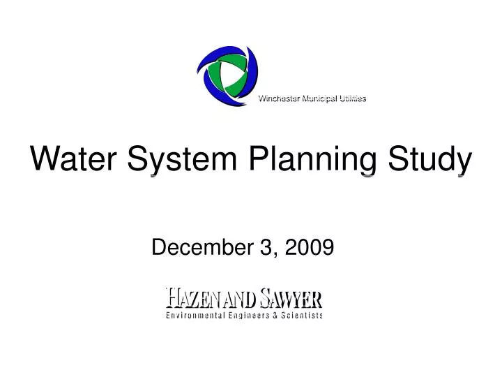 PPT - Water System Planning Study PowerPoint Presentation, free ...