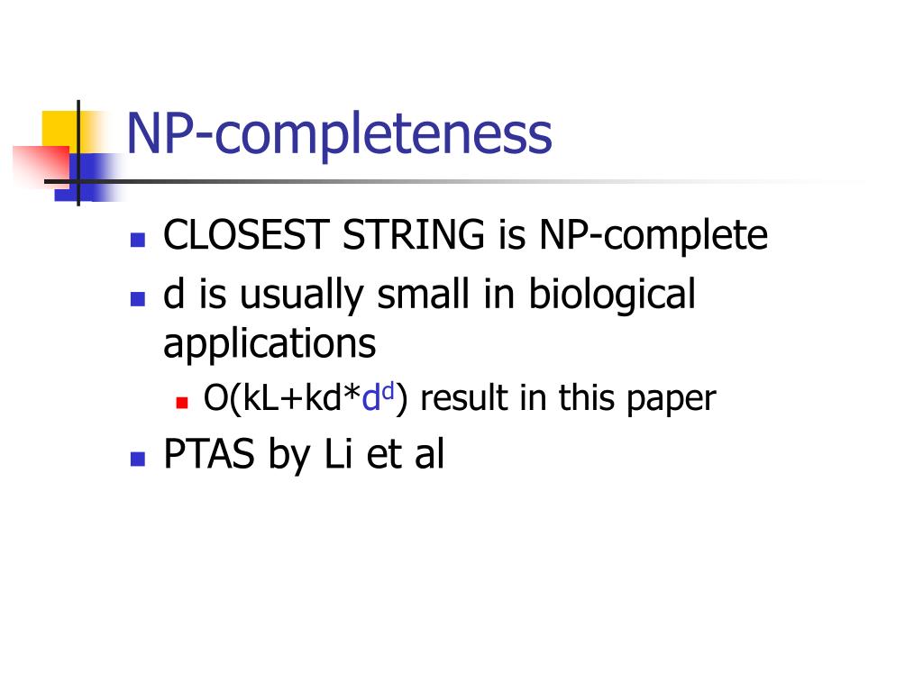 Ppt Fixed Parameter Algorithms For Closest String And Related Problems Powerpoint Presentation 4233