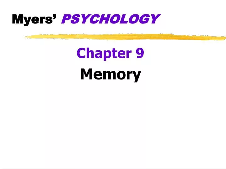 PPT - Myers’ PSYCHOLOGY PowerPoint Presentation, free download - ID:5083940
