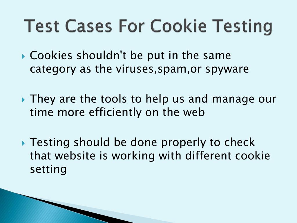 Ppt Cookies Testing Session Timeout Testing Javascript Testing Powerpoint Presentation Id