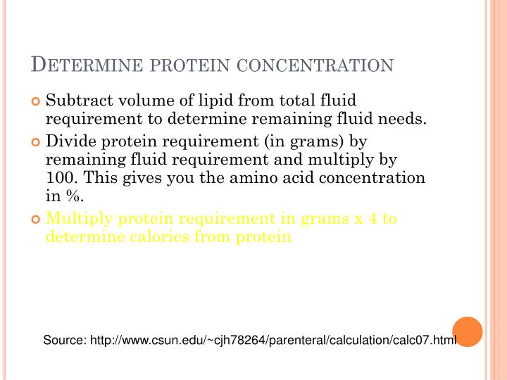 PPT - PARENTERAL NUTRITION FORMULA CALCULATIONS AND MONITORING ...