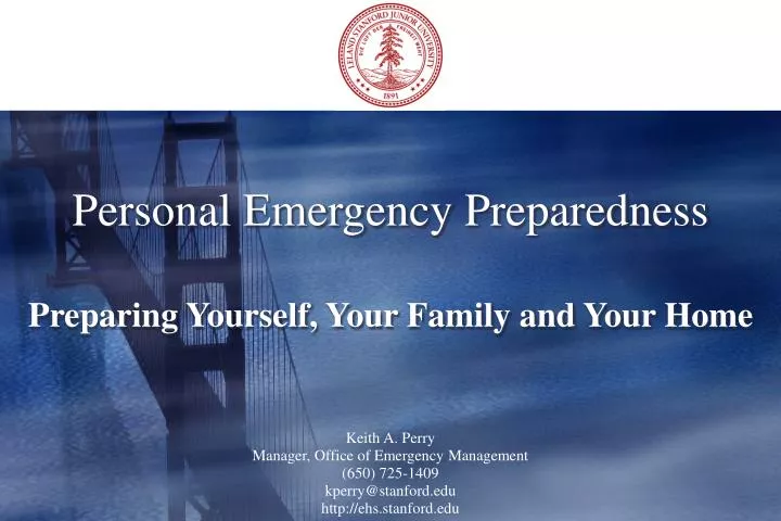 PPT - Personal Emergency Preparedness PowerPoint Presentation, free ...