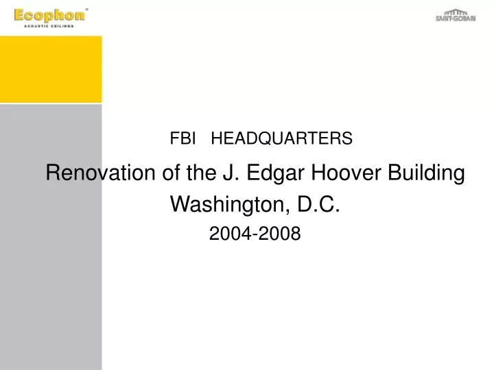 PPT - FBI HEADQUARTERS PowerPoint Presentation, free download - ID:5086012