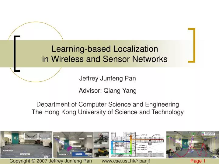 Ppt Learning Based Localization In Wireless And Sensor Networks