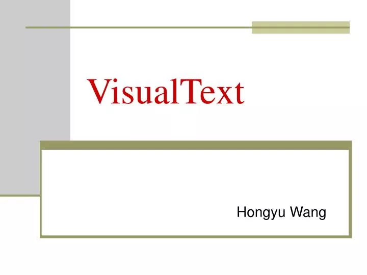 PPT - VisualText PowerPoint Presentation, free download - ID:5087158