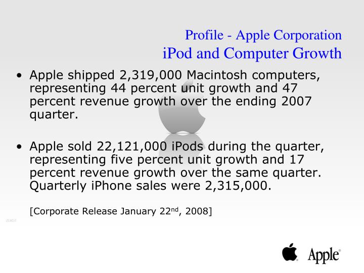 PPT - Apple Company PowerPoint Presentation - ID:5087213
