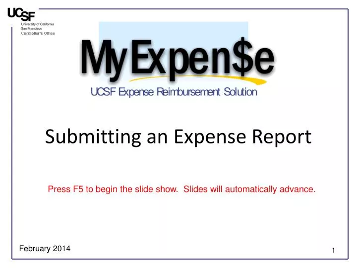 PPT - Submitting an Expense Report PowerPoint Presentation, free ...