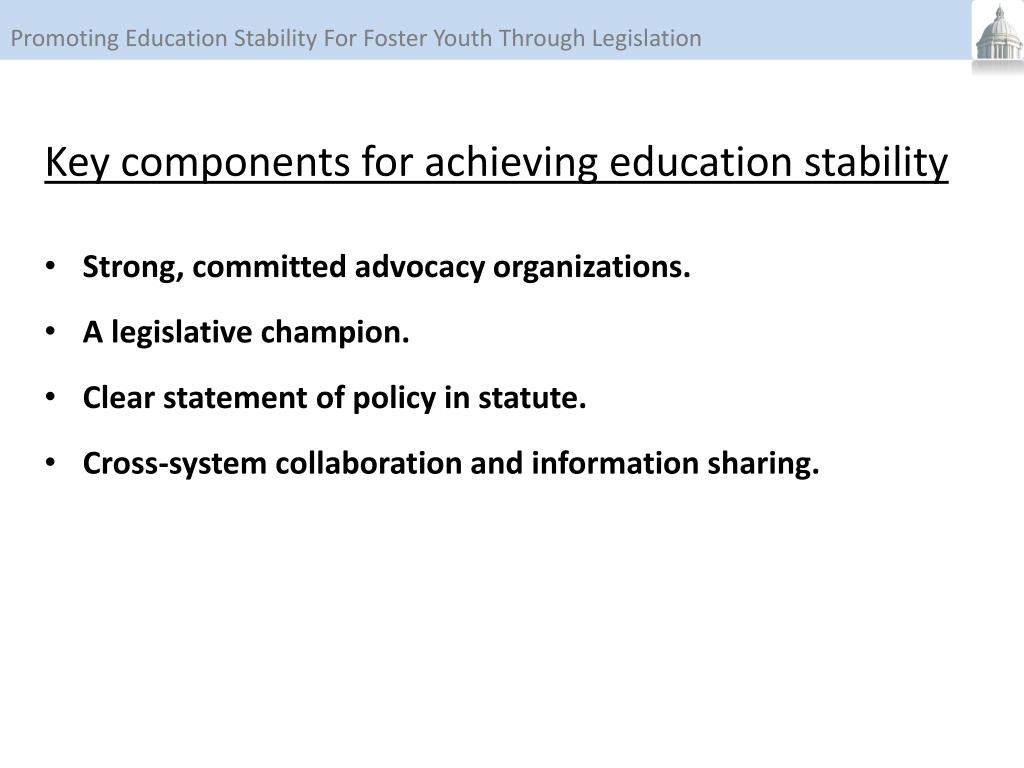 PPT - Promoting Education Stability For Foster Youth Through ...