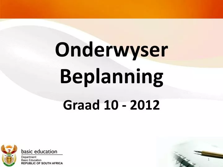 PPT - Onderwyser Beplanning PowerPoint Presentation, free download - ID ...